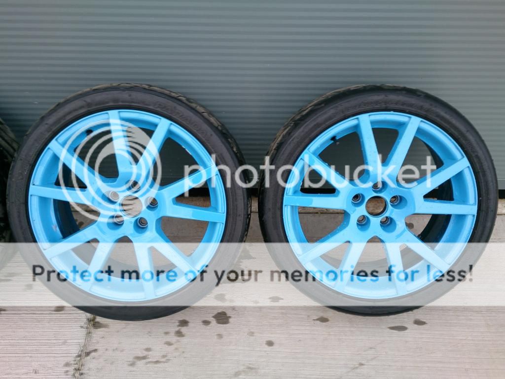 17" Octavia vRS Spiders in baby blue - Wheels & Tyres For Sale - BRISKODA