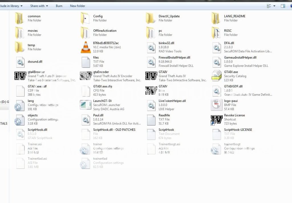 Discussion - Can anyone take a Picture of the Stock GTA IV Directory ...